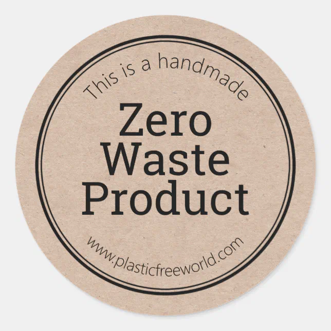 Simple Zero Waste Product Labels | Zazzle