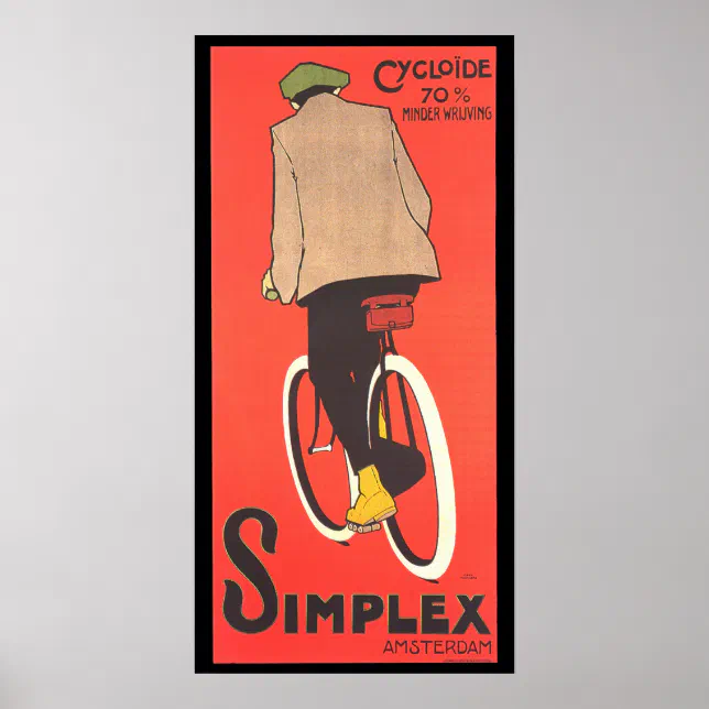 Simplex Bicycle Advertising Poster | Zazzle