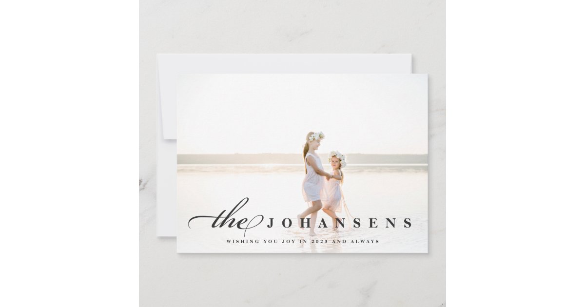 Simplicity | Holiday Photo Card | Zazzle