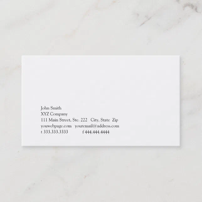 Simplicity V Business Card | Zazzle