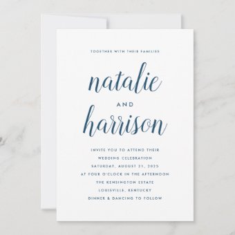 Simplicity | Wedding Invitation | Zazzle