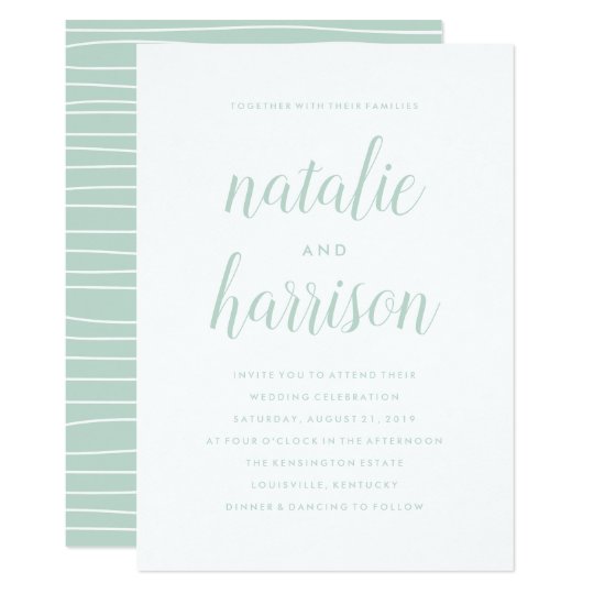 Simplicity | Wedding Invitation | Zazzle.com