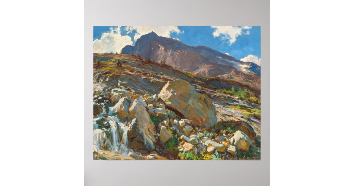 Simplon Pass (1911) by John Singer Sargent Poster | Zazzle