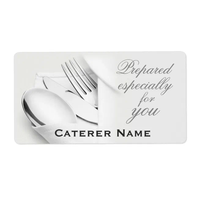 Simply Classic Catering Labels | Zazzle