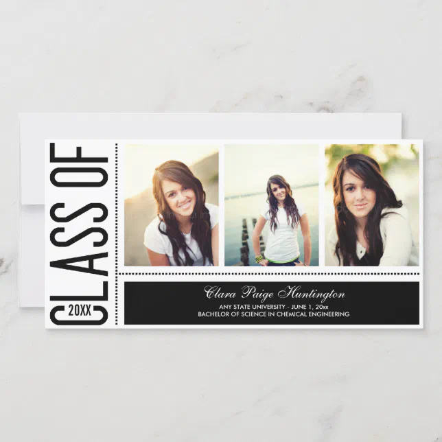 Simply Cool Graduation Announcement | Zazzle