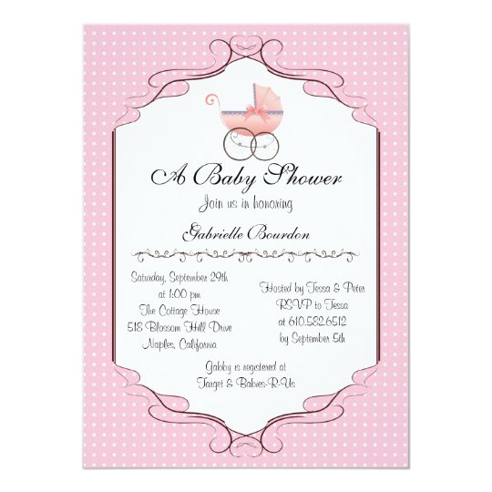 Simply Elegant Baby Shower Personalized Invite | Zazzle.com