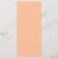 Simply Elegant Fuzzy Peach with Border Menu | Zazzle