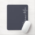 Simply Elegant Navy Blue Personalized Mouse Pad | Zazzle