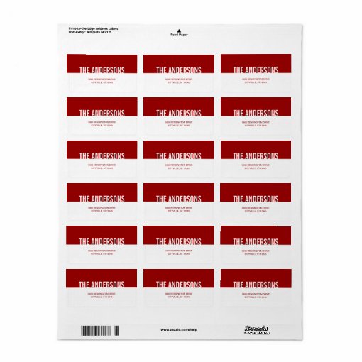 Simply Modern Address Labels | Zazzle