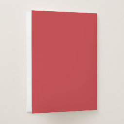 Simply Personalized Flame Red Pocket Folder | Zazzle