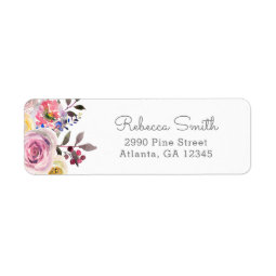 Simply Pretty Return Address Labels | Zazzle