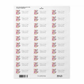 Simply Pretty Return Address Labels | Zazzle