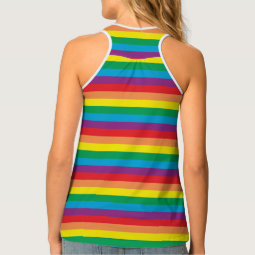 Simply Rainbow Pattern Tank Top | Zazzle