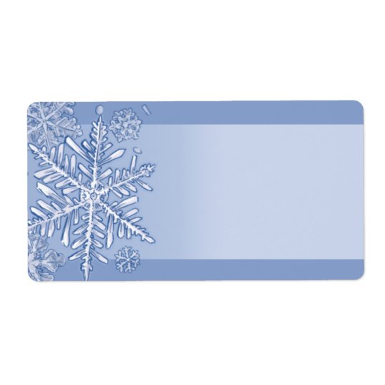 Simply Snowflakes Blank Shipping Labels | Zazzle.com