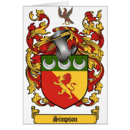 Simpson Crest - Coat of Arms | Zazzle