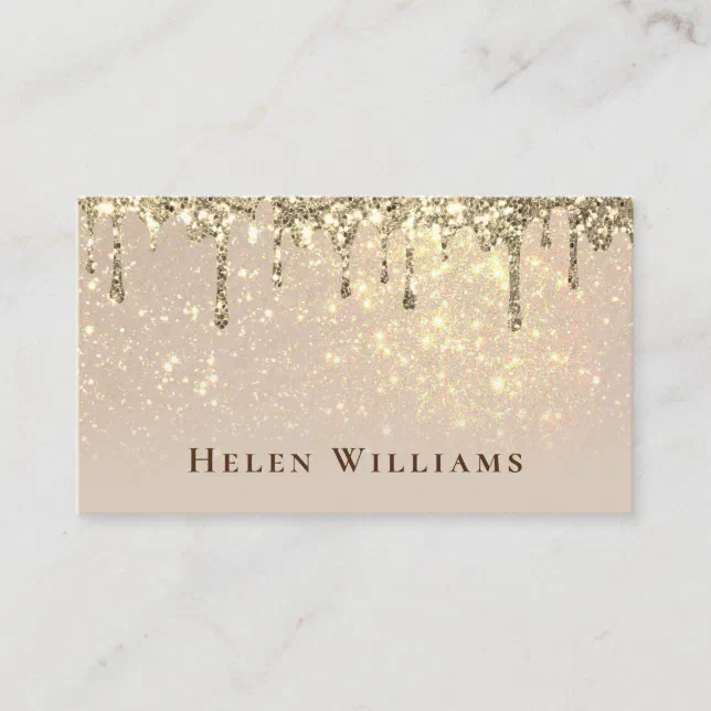 simulated sparkle business card | Zazzle