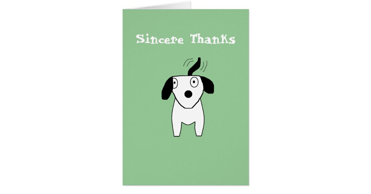 Sincere Thanks - thank-you card | Zazzle