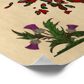 Sinclair Clan Badge and Tartan Poster 11x14 | Zazzle