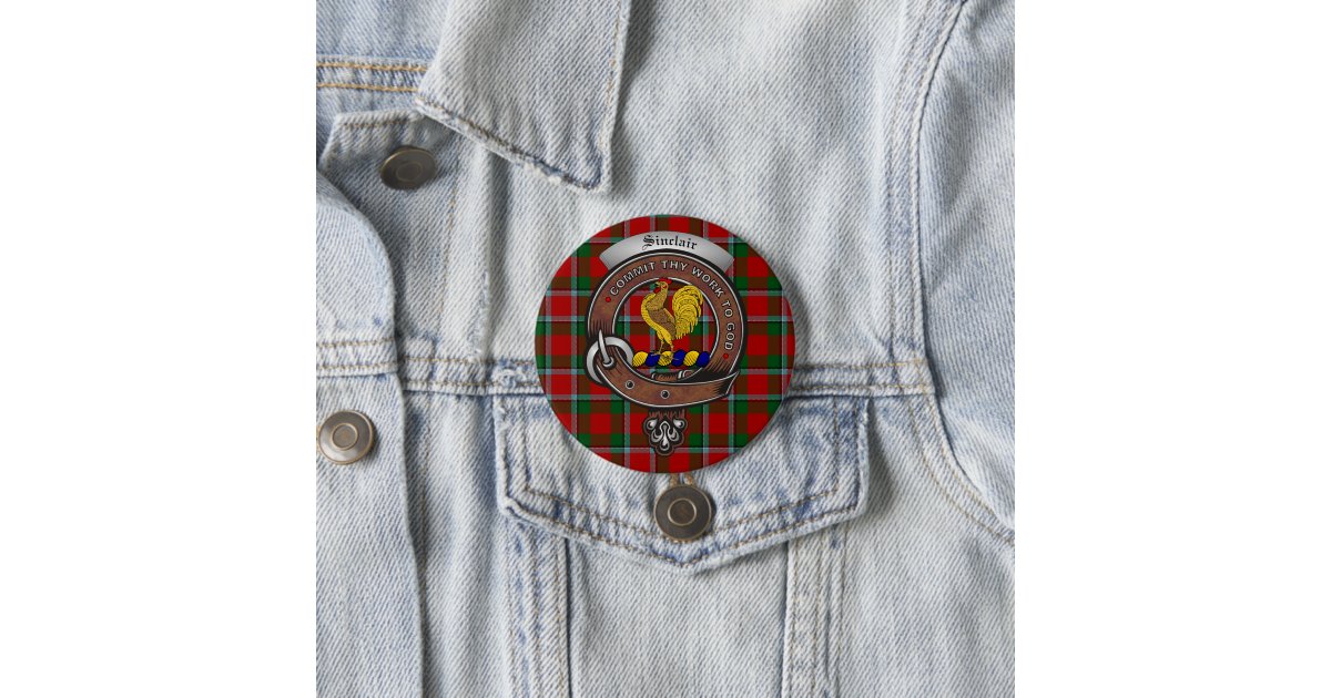 Sinclair Clan Badge Buttons | Zazzle