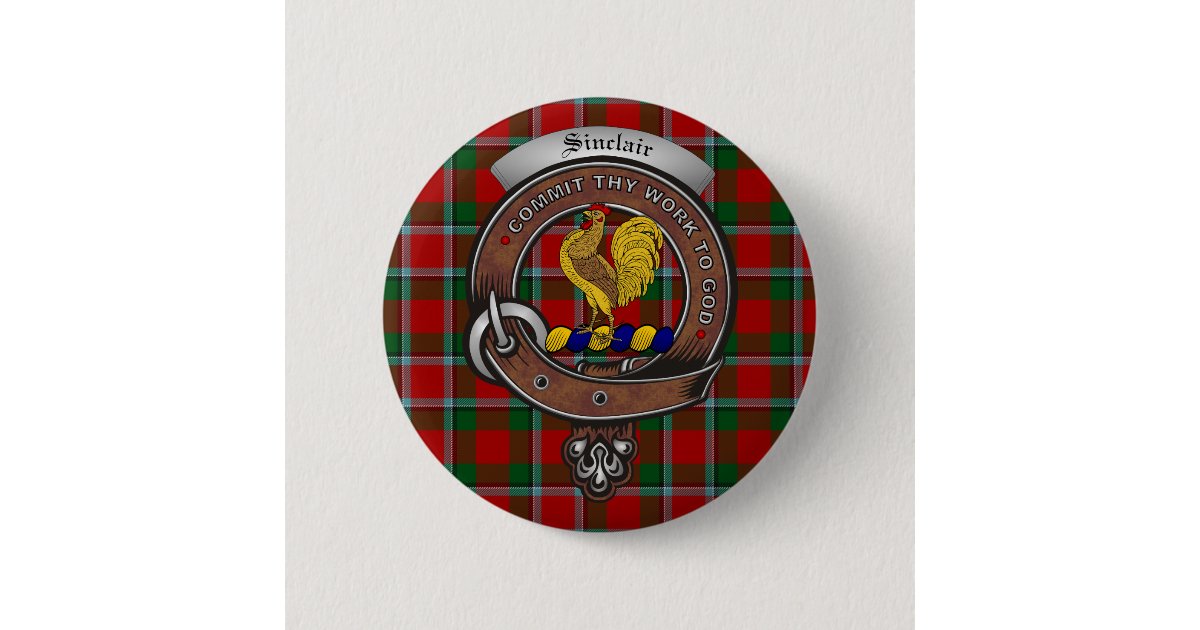 Sinclair Clan Badge Buttons | Zazzle.com