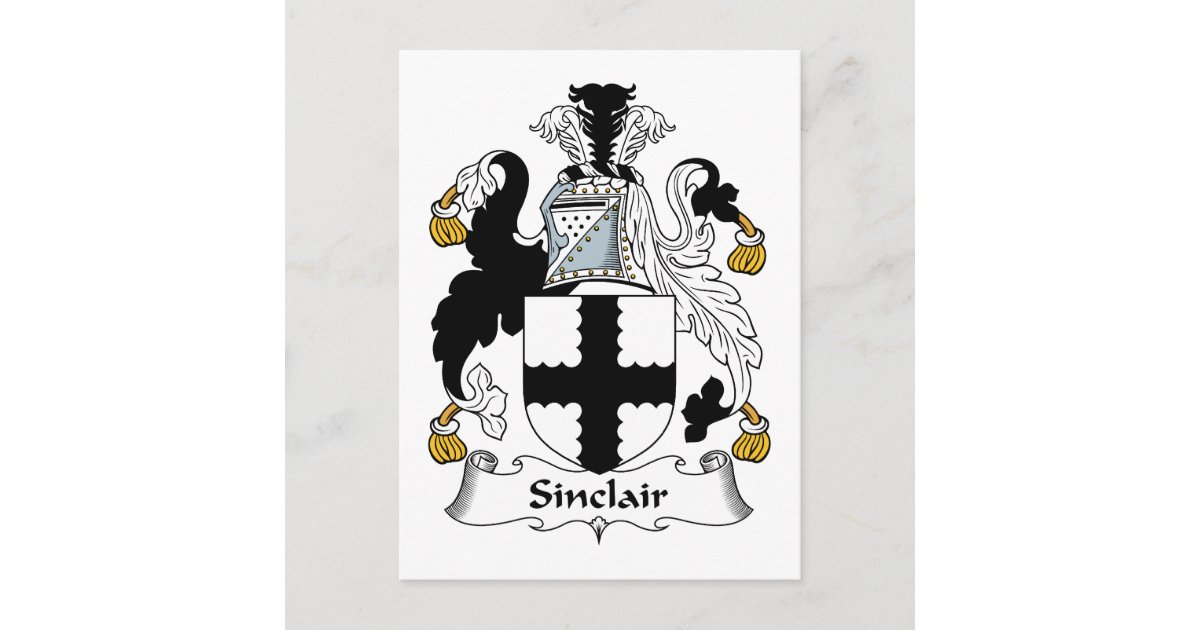 Sinclair Family Crest Postcard | Zazzle