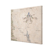 Sindarin Map of The Lonely Mountain Canvas Print | Zazzle