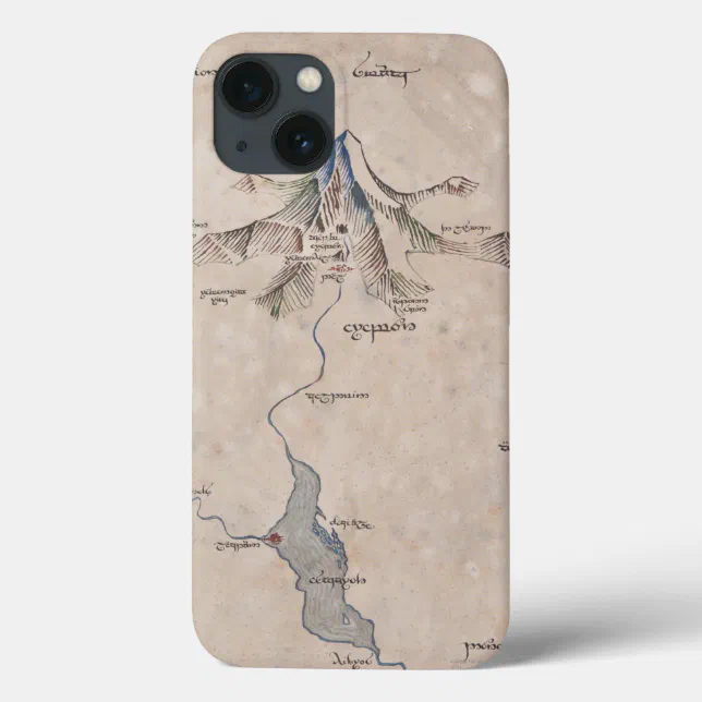 Sindarin Map of The Lonely Mountain Case-Mate iPhone Case | Zazzle