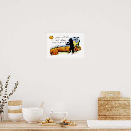 Sing a Song of Halloween Poster | Zazzle