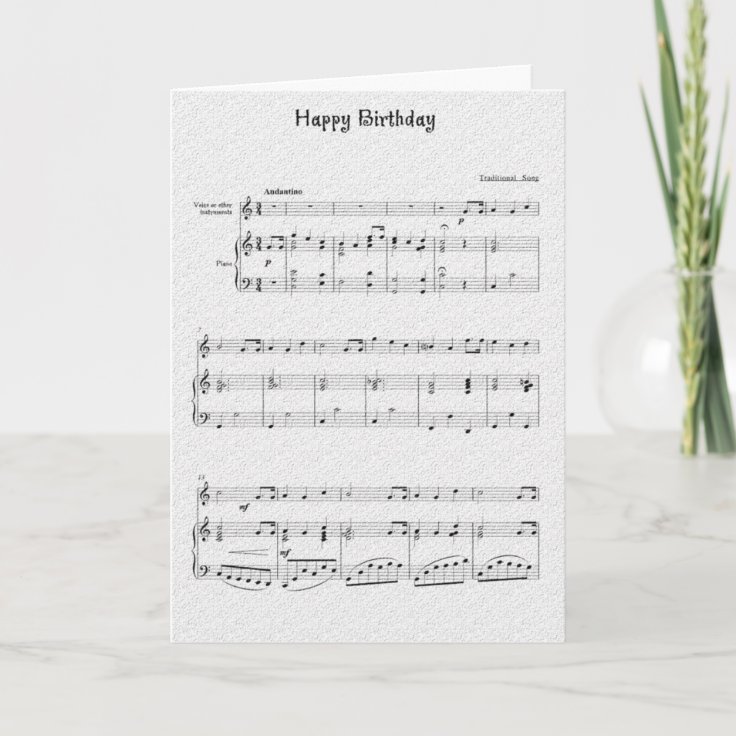 Sing Happy Birthday Card | Zazzle