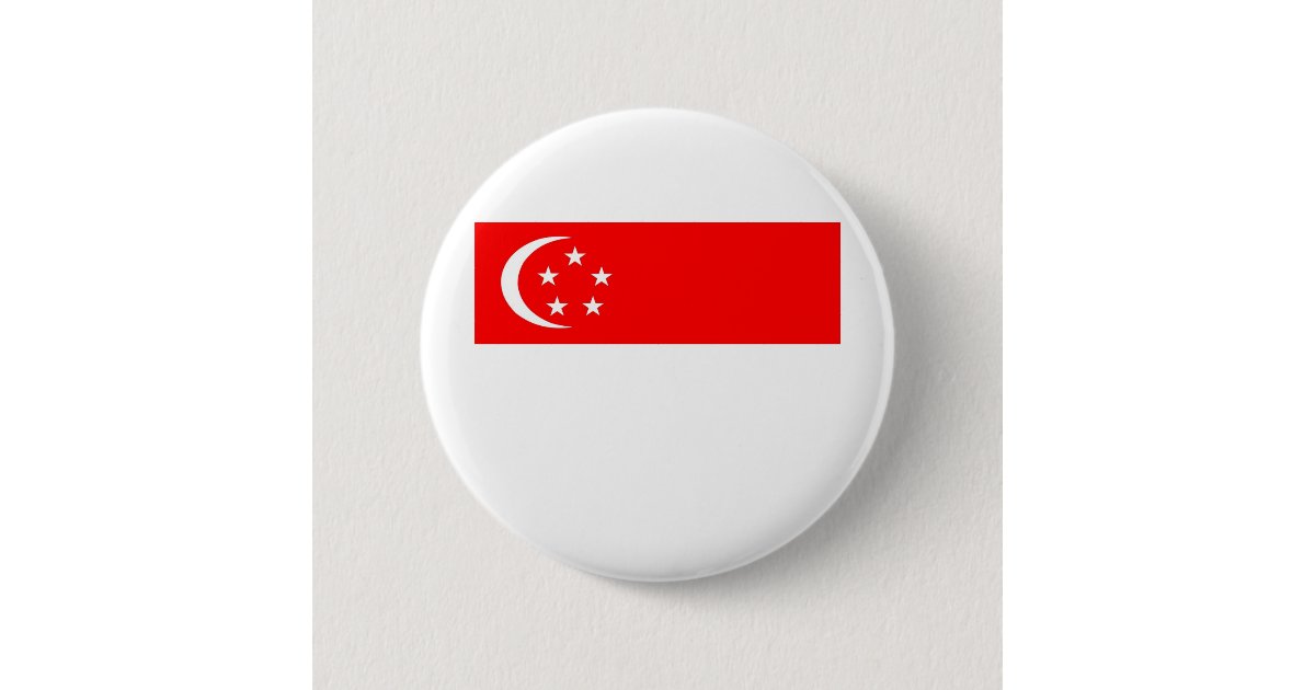Singapore flag button | Zazzle