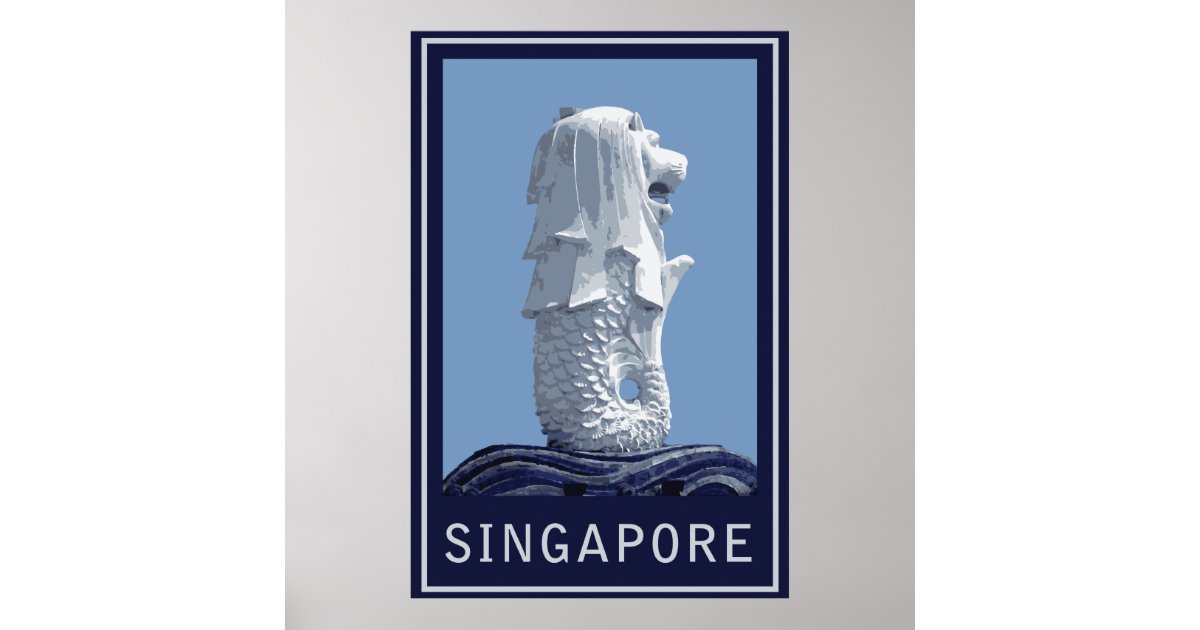 Singapore Merlion Poster | Zazzle