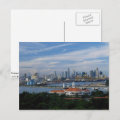 Singapore skyline from Sentosa Island, Singapore Postcard | Zazzle