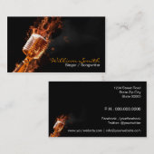 Singer Business card | Zazzle