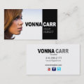 Singer Headshot for Vocalist Musician Business Card | Zazzle