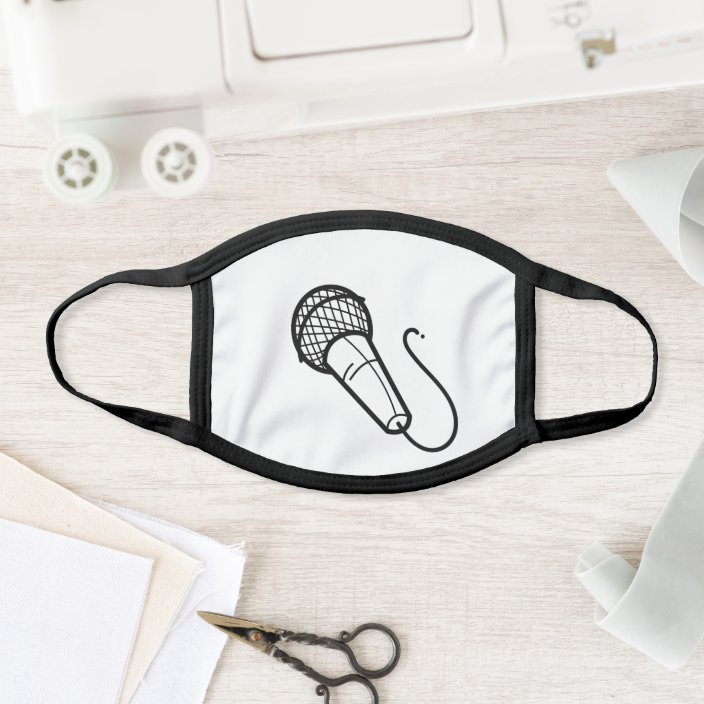 Singer Microphone Musician Face Mask | Zazzle.com