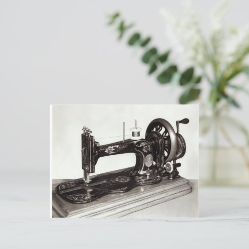 Singer 'New Family' sewing machine, 1865 Postcard | Zazzle