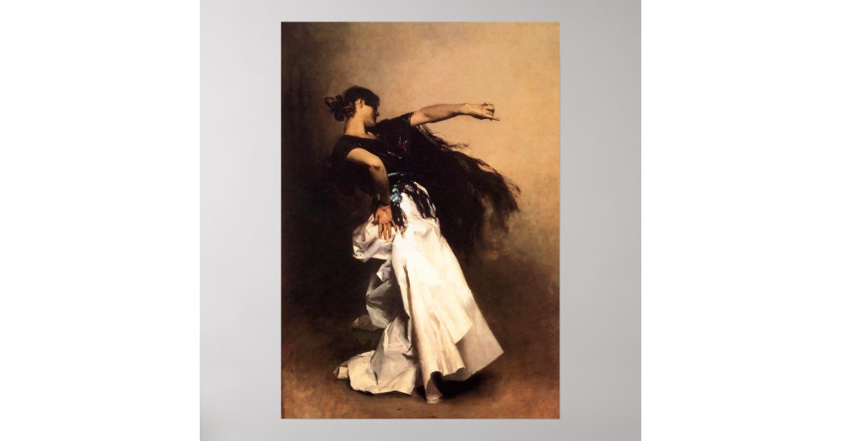 Singer Sargent Spanish Dancer Poster | Zazzle