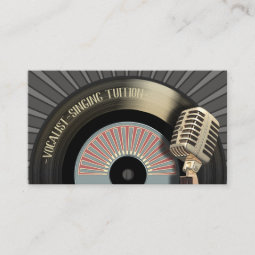 Singer Vocalist Singing Teacher Business Card | Zazzle