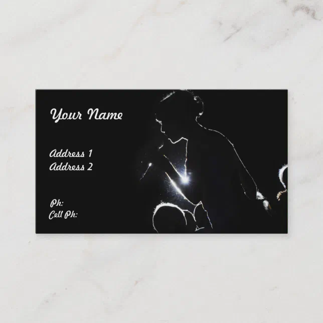 Singers Business Card | Zazzle