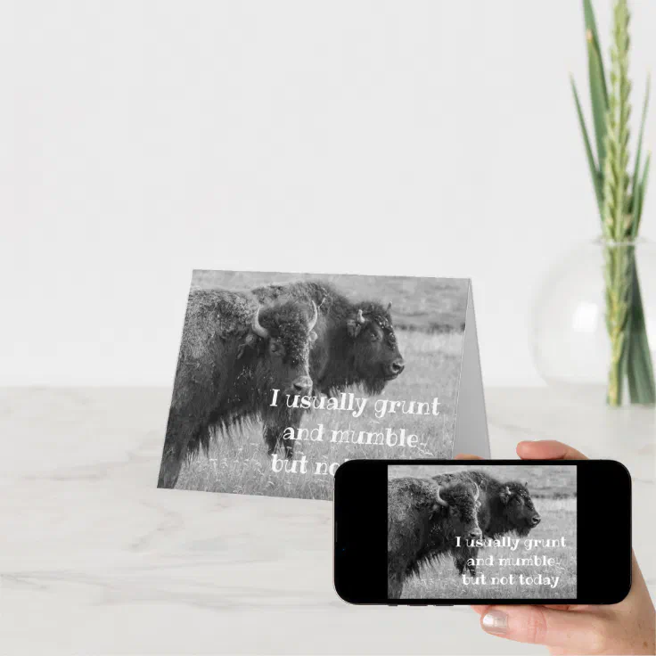 SINGING BUFFALO ***HAPPY BIRTHDAY*** CARD | Zazzle