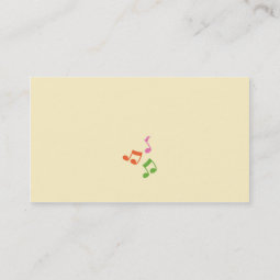 Singing Instructor Business Card | Zazzle