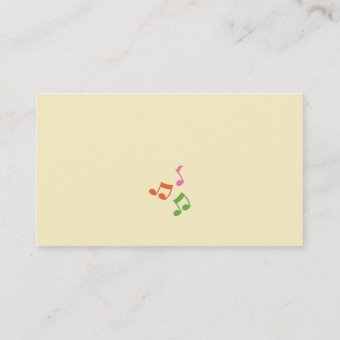 Singing Instructor Business Card | Zazzle