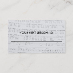 SINGING LESSONS BUSINESS CARD | Zazzle