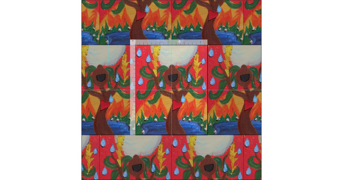 Singing Tree Fabric | Zazzle