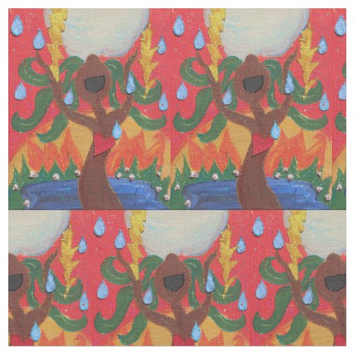 Singing Tree Fabric | Zazzle