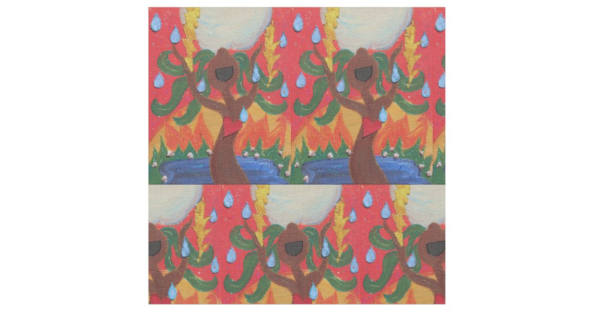 Singing Tree Fabric | Zazzle