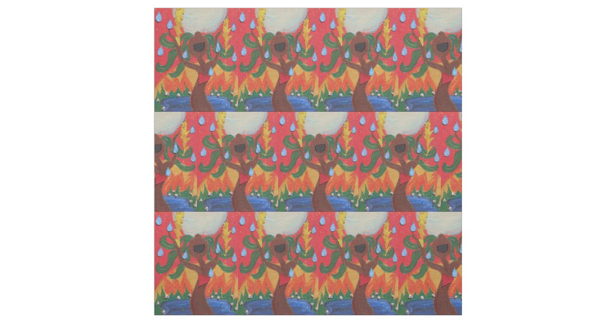 Singing Tree Fabric | Zazzle