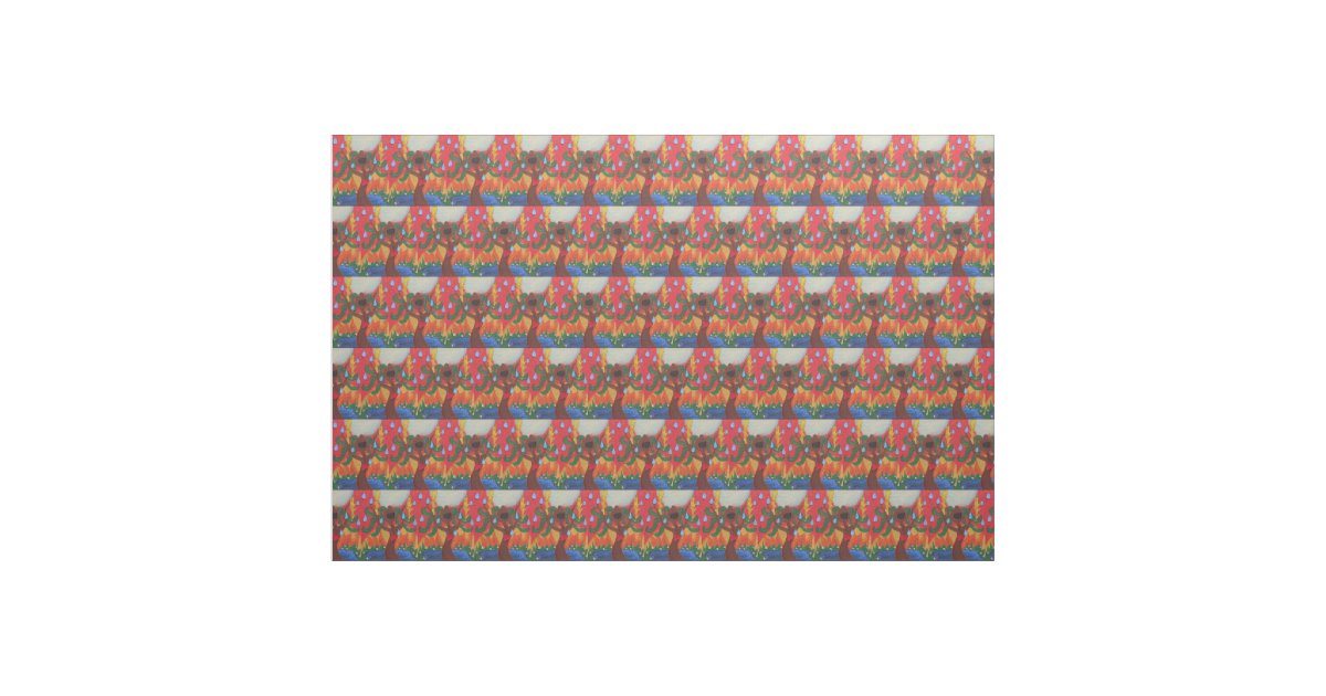 Singing Tree Fabric | Zazzle