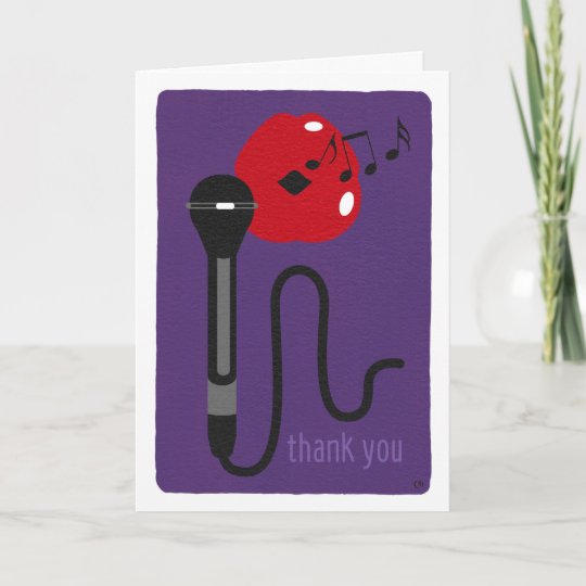Singing Voice Thank You Teacher Card | Zazzle.com