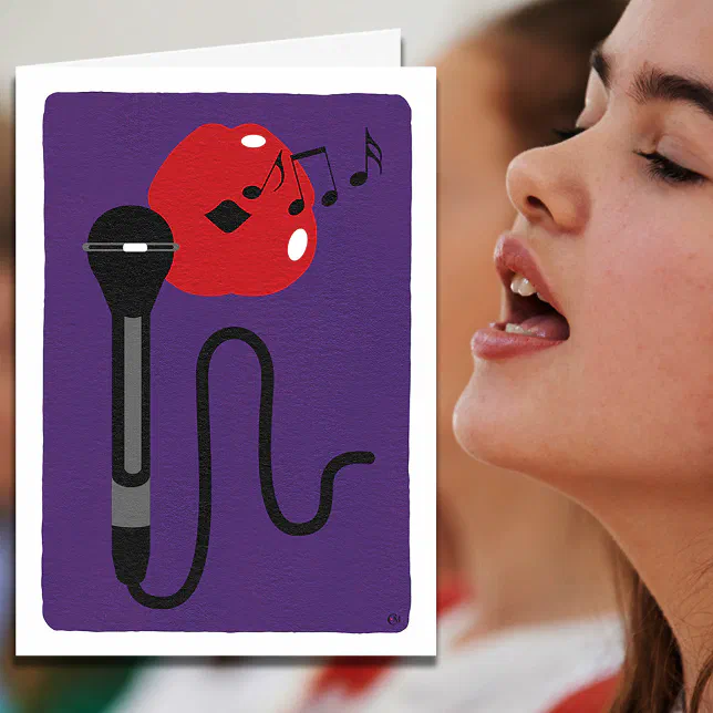 Singing Voice Thank You Teacher Card | Zazzle